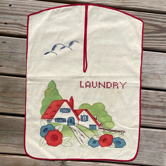 Accents | Vintage 194s Handmade Laundry Bag Great To Decorate The ...